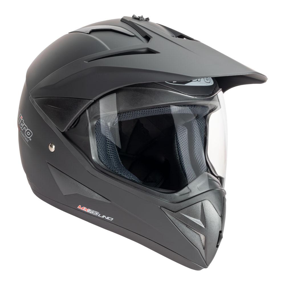 Nitro MX730 UNO Adventure Satin Black – Tuggeranong Motorcycle Centre