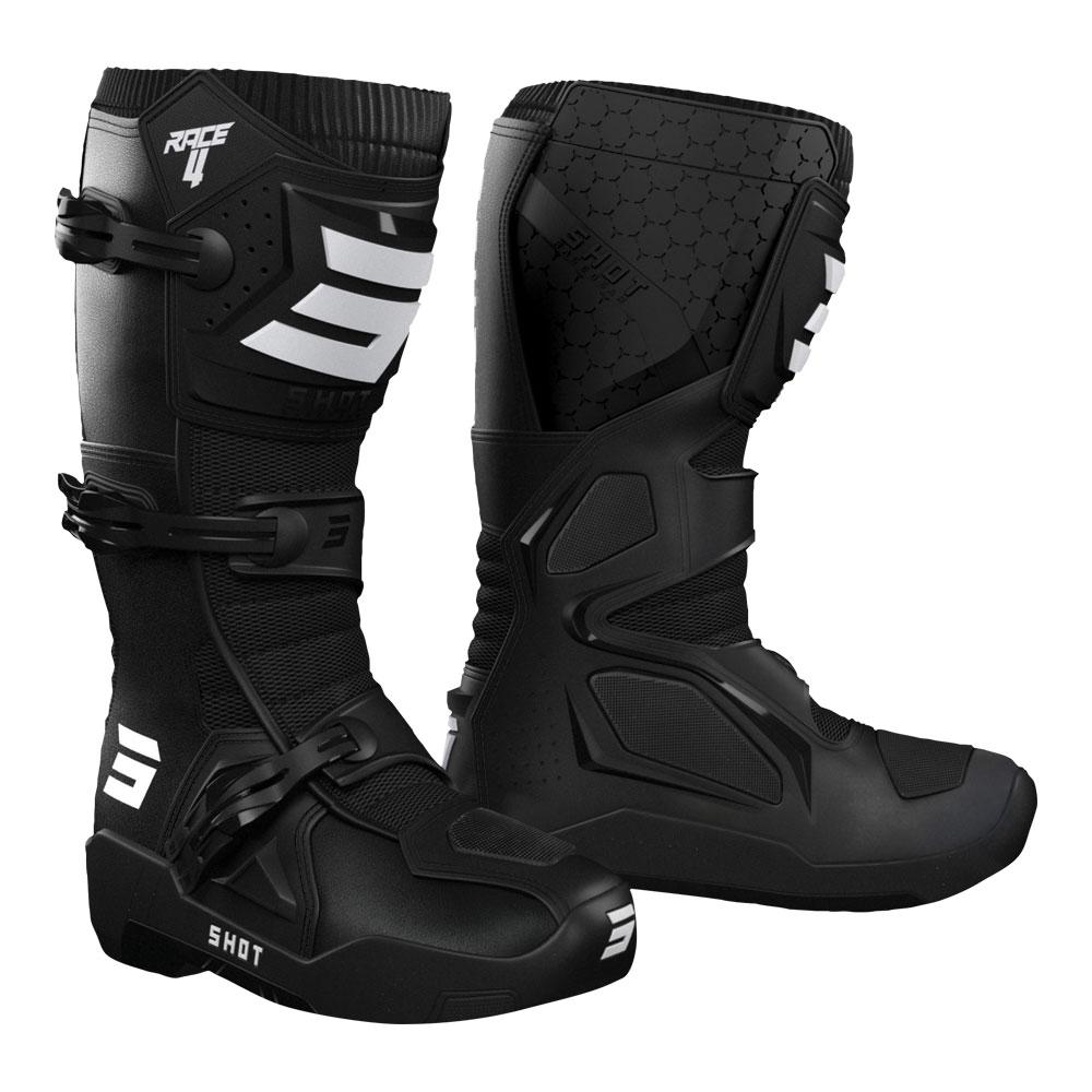 Shot Race 4 Boots Black – Tuggeranong Motorcycle Centre
