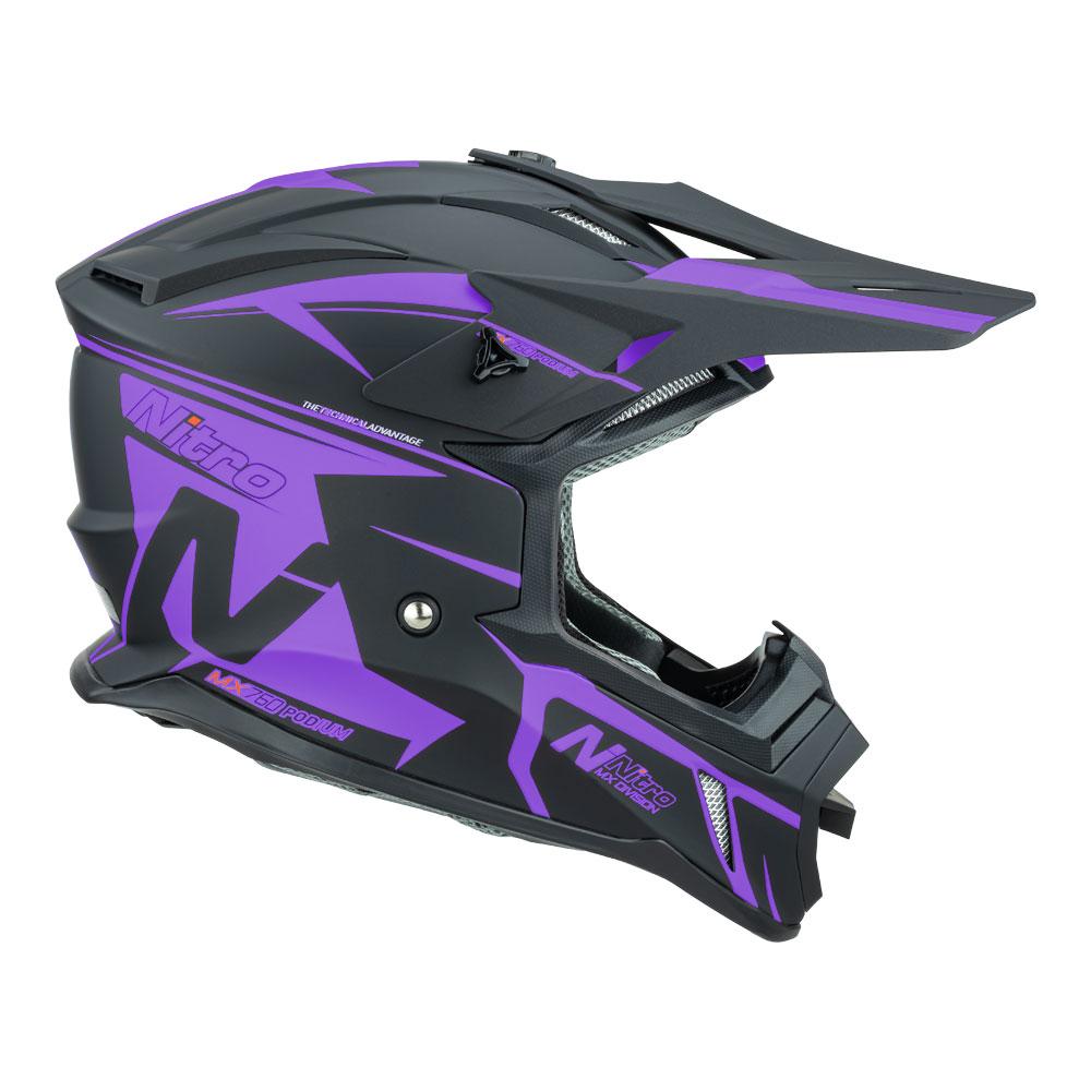 Nitro MX760 Podium Satin Purple/Black – Tuggeranong Motorcycle Centre