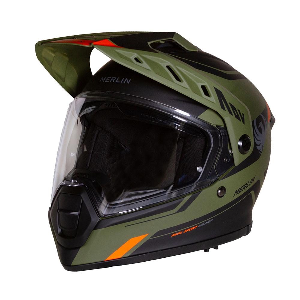 Merlin Torres Block Helmet Matt Green – Tuggeranong Motorcycle Centre