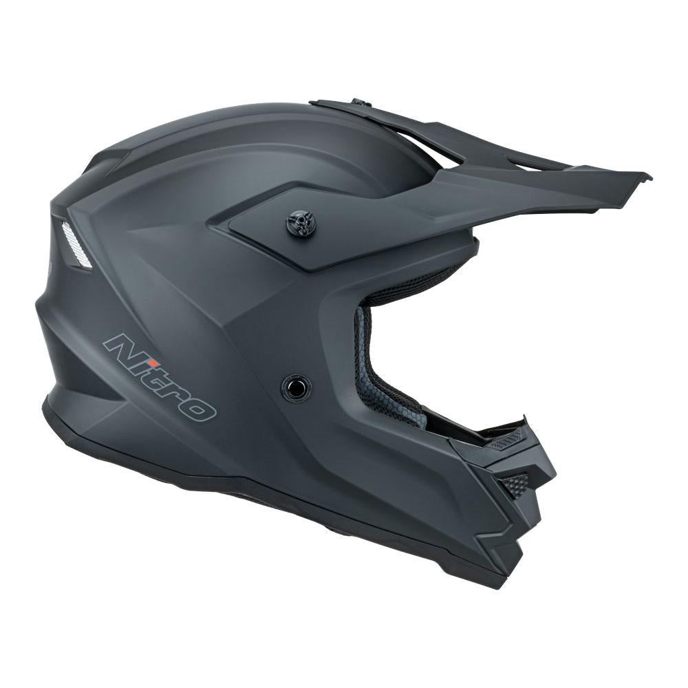 Nitro MX710 Youth Satin Black – Tuggeranong Motorcycle Centre