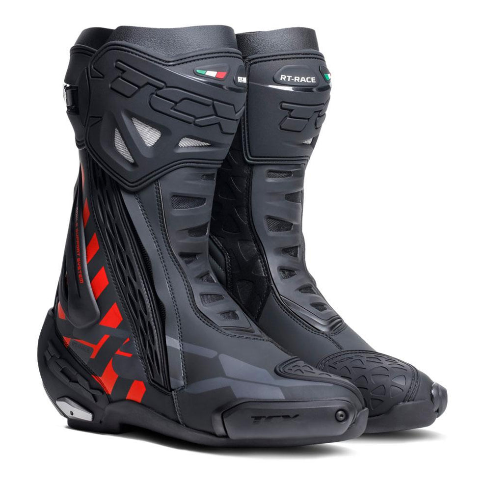 TCX RT-Race Boots Black/Red – Tuggeranong Motorcycle Centre